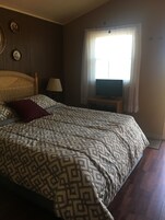 Cabana standard, 1 cama Queen, para não fumantes, cozinha (The Anderson House) | Roupas de cama antialérgicas