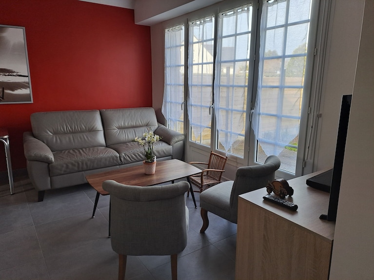 ÎLe Tudy Grande Maison 14 Pers, Plage à 200 M - Bretagne