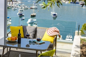 Apartamento, 1 quarto, banheira de hidromassagem grande, vista para o mar | Vista do quarto