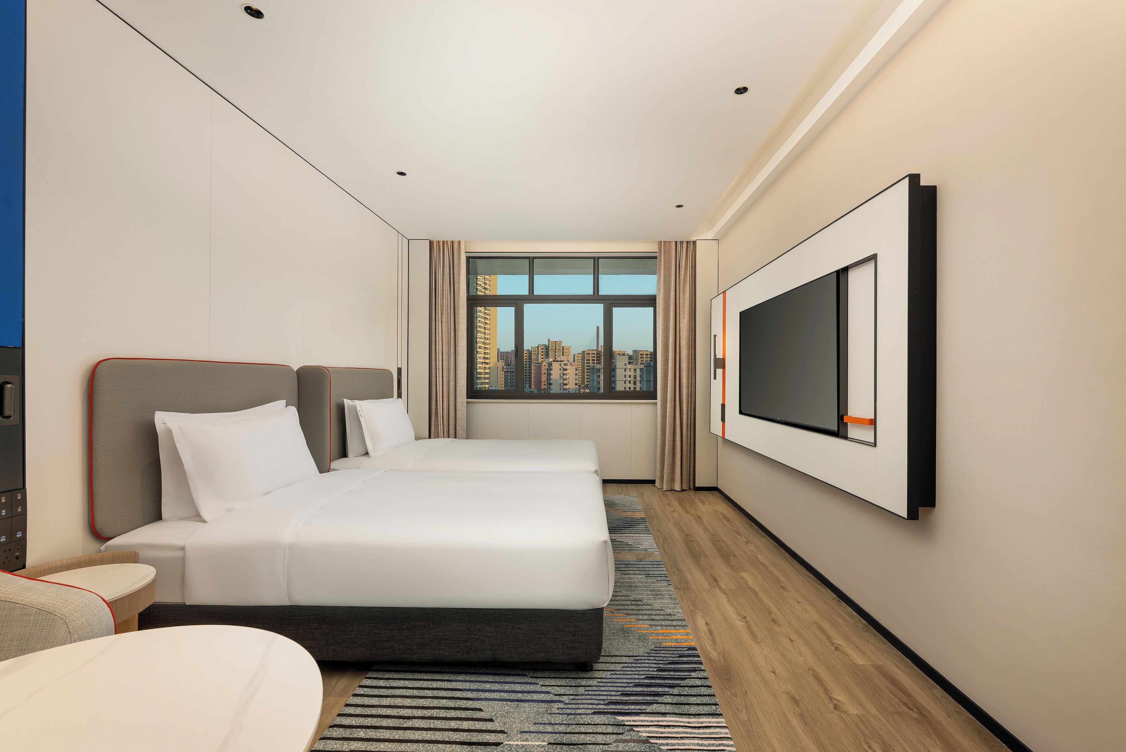 Quarto Standard, 2 camas individuais | Roupa de alta qualidade, edredões de penas, cortinas/cortinados opacos 