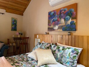 Cabana lua de mel | Roupas de cama premium, frigobar, individualmente decorados