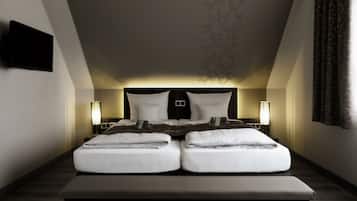Quarto família | 1 quarto, roupas de cama premium, edredons de pluma, cofres nos quartos