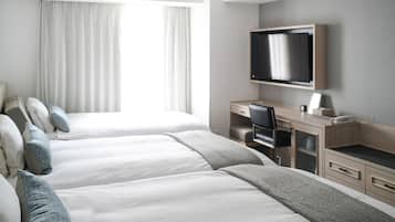 Quarto Triplo Superior, não fumadores | Secretária, cortinas/cortinados opacos, quartos insonorizados