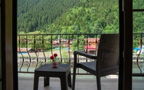 Apartamento, 1 quarto, varanda, vista para o rio | Varanda