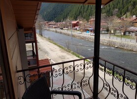 Apartamento, 1 quarto, varanda, vista para o rio | Varanda