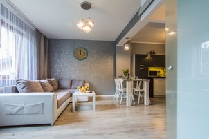 Apartamento Deluxe, 1 quarto | 1 quarto, ferro/tábua de engomar, berços/camas para crianças grátis