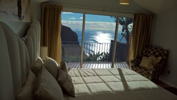 Villa Exclusiva, 2 quartos, piscina privativa, vista para o mar | Vista do quarto