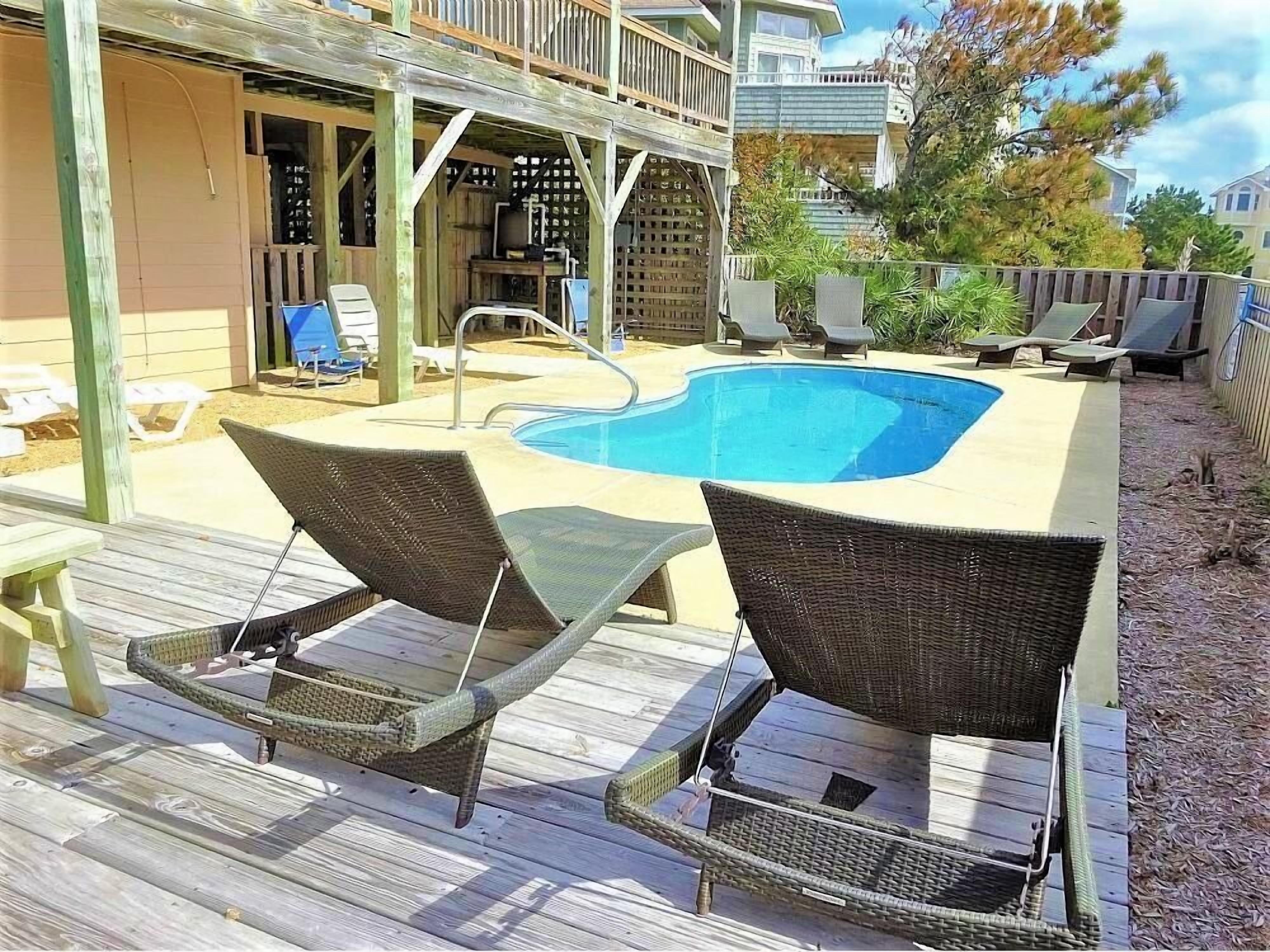 Walk to the Beach! Corolla Light Amenities! Private pool & hot tub ...