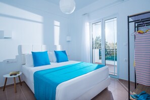 Apartamento superior, 1 quarto | 1 quarto, roupas de cama premium, individualmente decorados