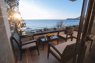 Apartamento, 1 quarto, terraço, vista para o mar | Terraço/pátio