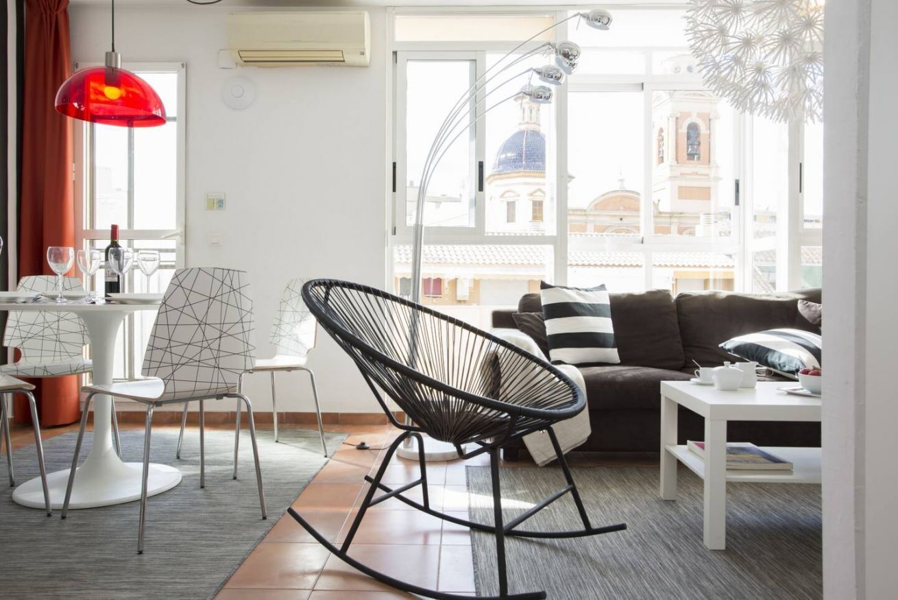 Attique De Deux Piscines Dans Le Centre De La Ville Pour Maximiser Votre Confort. Décoratif Avec Des éLéments Naturels De La Madera Et Des Ventanales Avec Vue Sur La Ville, Affichant La Terraza Uncogedora Qui Sera Agréable Pendant Votre Séjour. Avec - Valence en Espagne