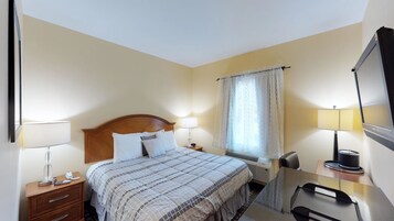 Cofre no quarto, secretária, Wi-fi grátis, roupa de cama fornecida 