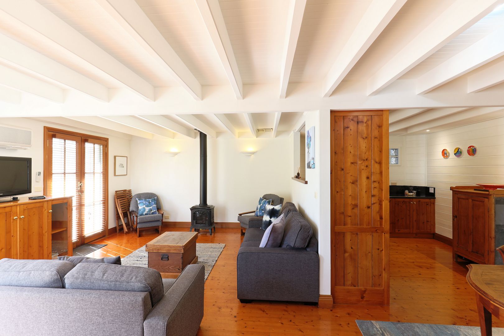 Casa de campo luxo, 2 quartos, para não fumantes, cozinha | Área de estar | TV de tela plana, lareira