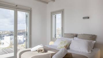 Villa de Luxo, 4 quartos, piscina privativa, vista para o mar | 4 quartos, lençóis de algodão egípcio, roupa de alta qualidade