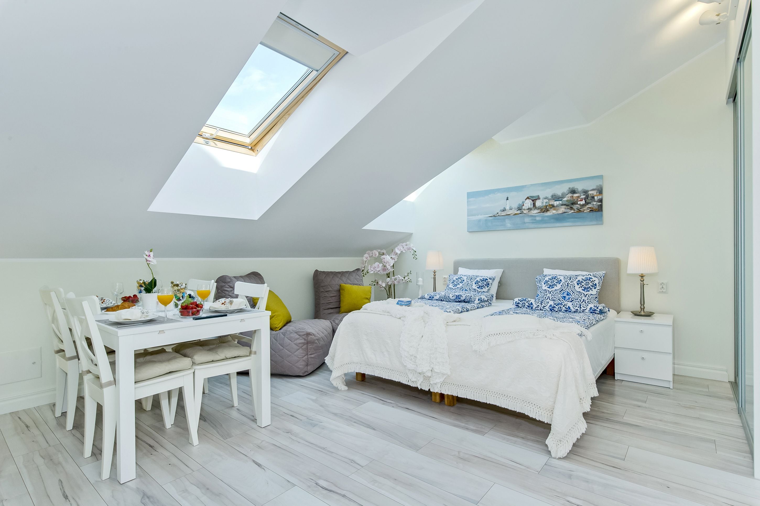 Loft design (B) | Lençóis italianos Frette, roupas de cama premium, edredons de pluma