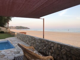 Na praia