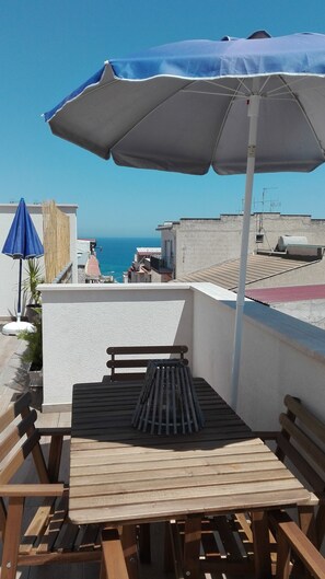 Terraço no piso superior