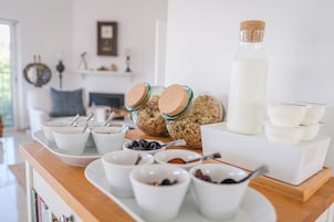 Café da manhã com buffet grátis todos os dias