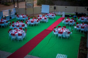 Espaço exterior para banquetes