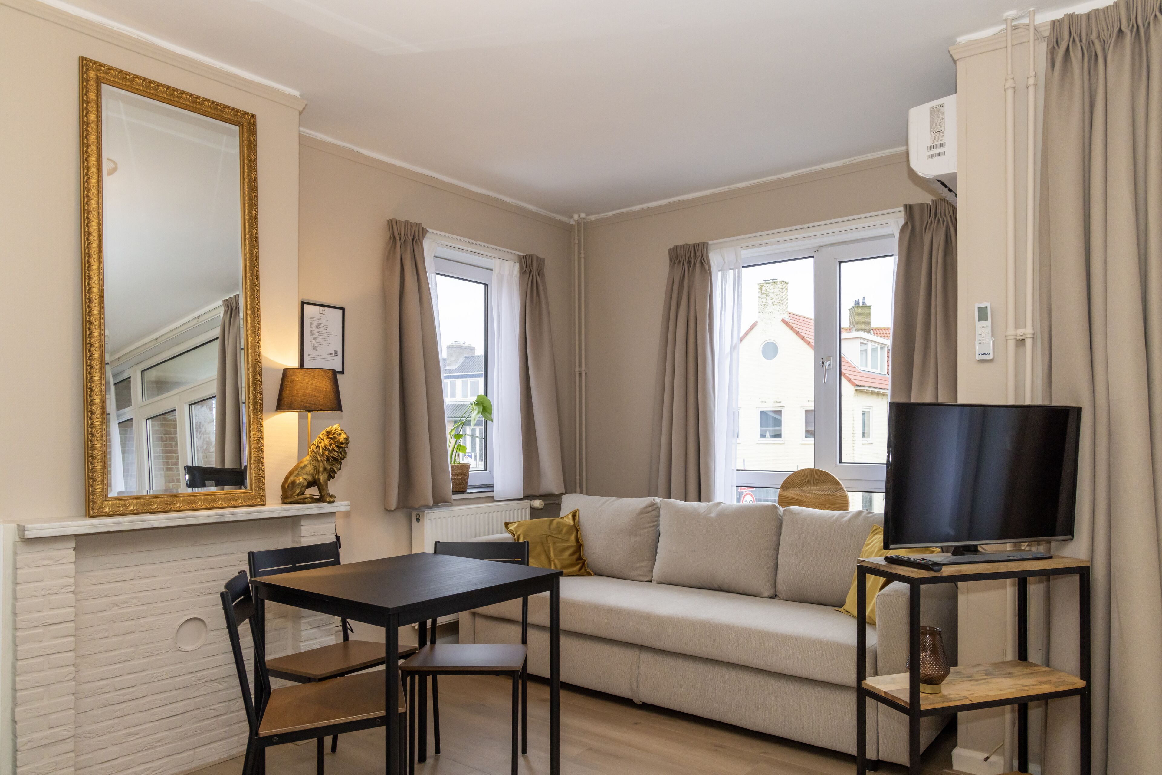 Estúdio Superior, varanda | Wi-fi grátis, roupa de cama fornecida 