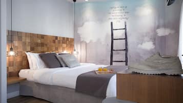 1 quarto, roupas de cama premium, cofres nos quartos, escrivaninha