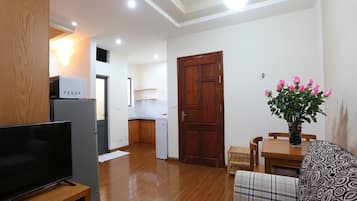 Estúdio luxo | Roupas de cama premium, cofres nos quartos, individualmente mobiliados