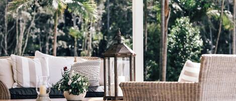 Casa de Campo de Luxo, 2 quartos, vista para o jardim | Terraço/pátio interior