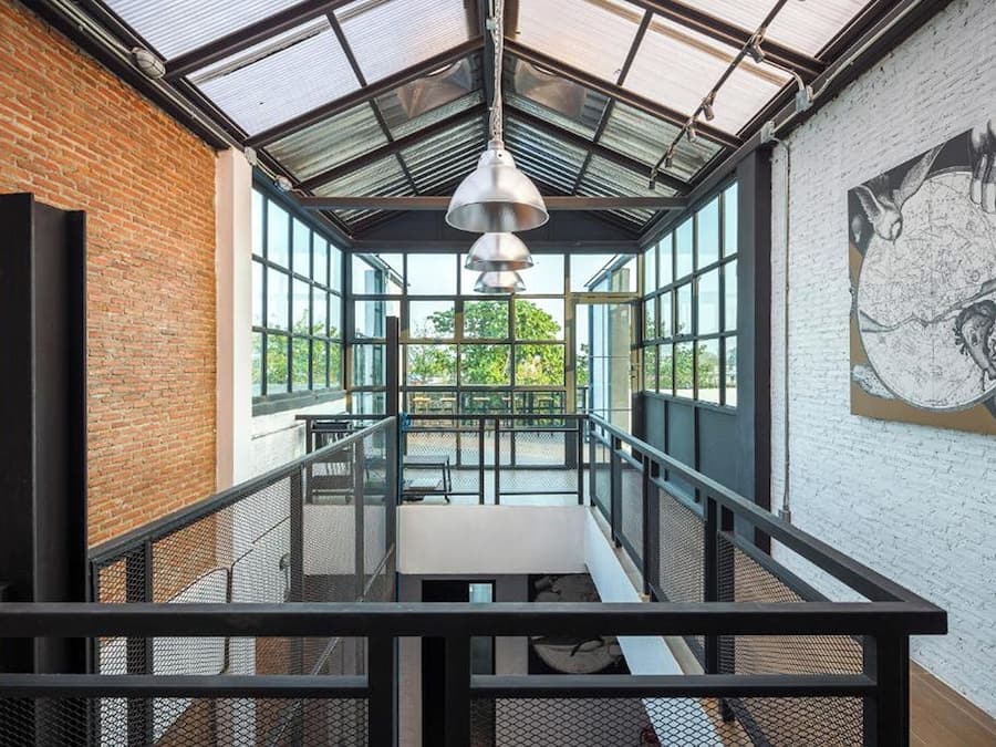 Terraço no piso superior