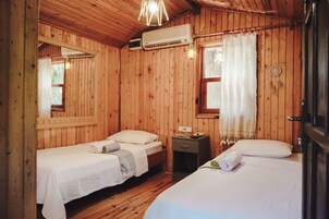 Bungalow Comfort, 2 camas individuais | Wi-fi grátis, roupa de cama fornecida 