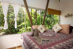 Villa Deluxe, 2 quartos, piscina privativa, vista para o oceano (Tierra) | Roupa de alta qualidade, minibar, cofre no quarto 