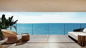 Suíte superluxo, vista para o oceano | Vista do quarto