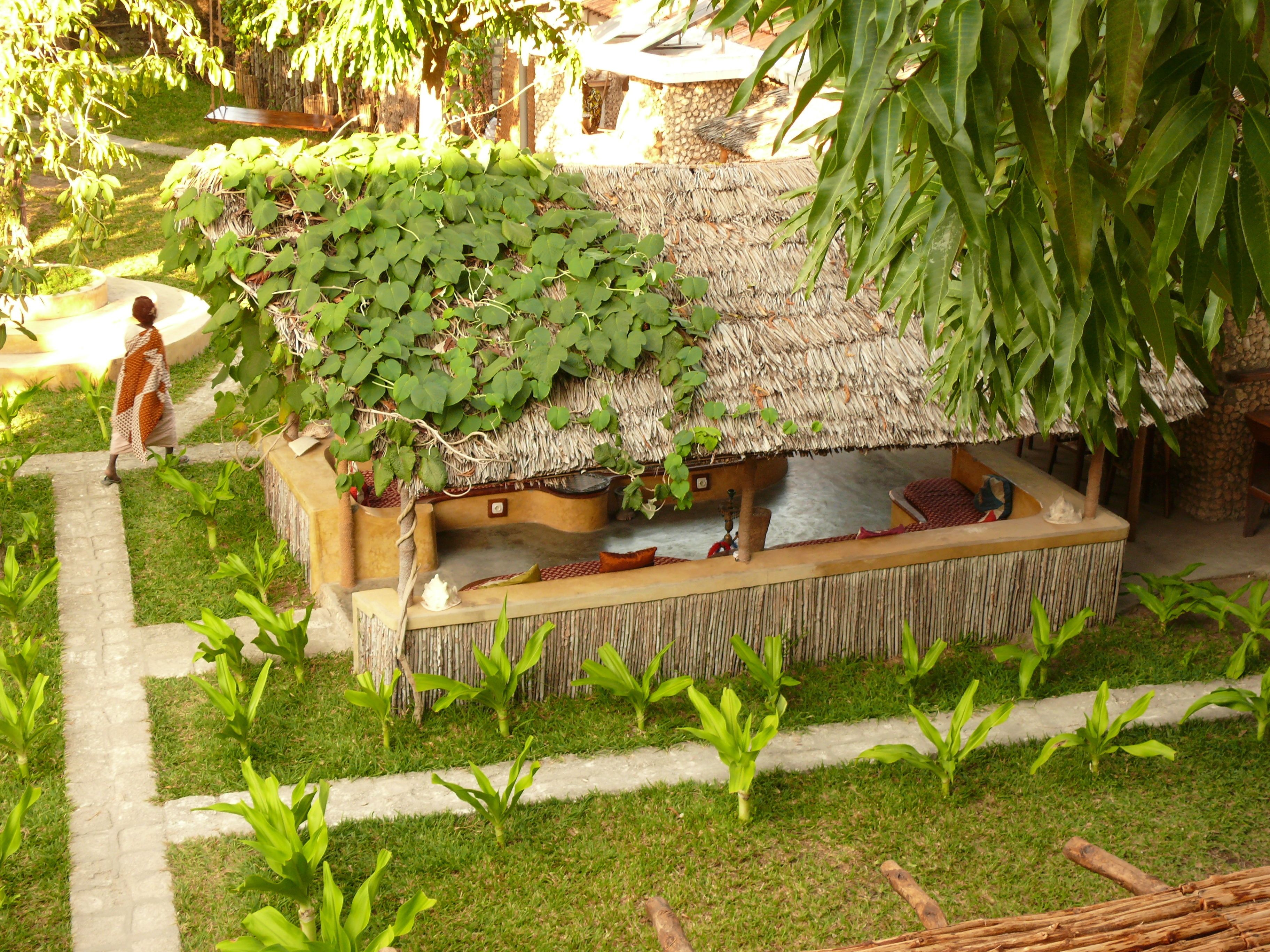 Área de estar no saguão