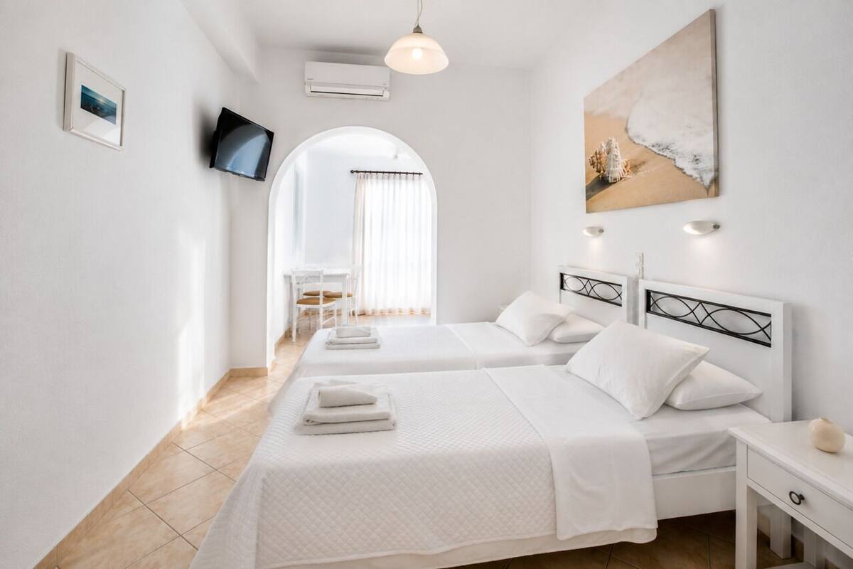 Quarto Duplo ou Twin Básico, vista para o mar | Cofre no quarto, quartos insonorizados, ferro/tábua de engomar 