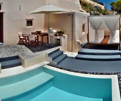 Suíte lua de mel, piscina particular | Terraço/pátio