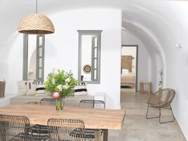 Casa tradicional, 2 quartos, piscina particular (Plunge) | Roupas de cama de algodão egípcio, roupas de cama premium