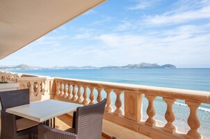 Apartamento, 1 quarto, terraço, vista para o mar (2 Adults + 1 Child) | Vista para a praia ou o mar