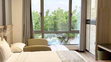 Quarto Familiar | Lençóis de algodão egípcio, roupa de alta qualidade, minibar