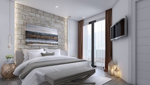 Roupa de alta qualidade, minibar, cofre no quarto 