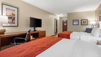 Quarto Standard, 2 camas queen-size, não fumadores | Wi-fi grátis, roupa de cama fornecida