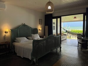 Duplo Deluxe com Varanda e Vista Mar | 1 quarto, camas com colchões pillow-top, frigobar, cofres nos quartos