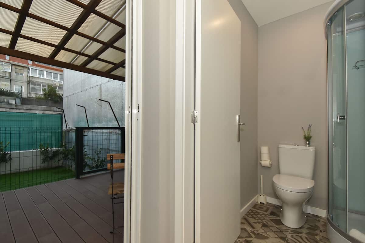 Suite-Estúdio Comfort, terraço (1) | Quartos insonorizados, ferro/tábua de engomar