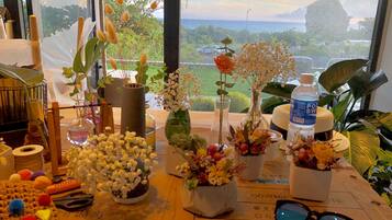 Área de estar no saguão