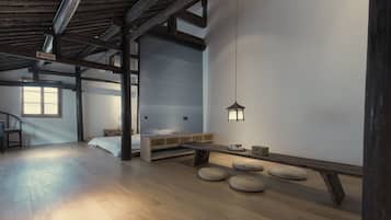 Suite Design | Secretária, cortinas/cortinados opacos, Wi-fi grátis