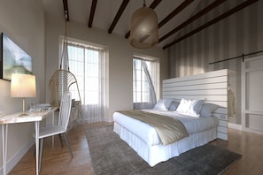 Quarto Duplo Deluxe | Cofre no quarto, com decoração personalizada 