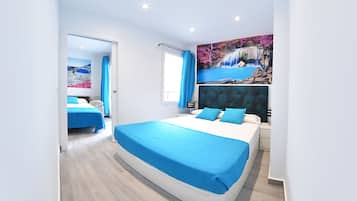 Apartamento Deluxe, 2 quartos | 1 quarto, cofre no quarto, com decoração personalizada