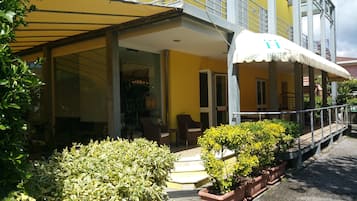 Entrada do alojamento