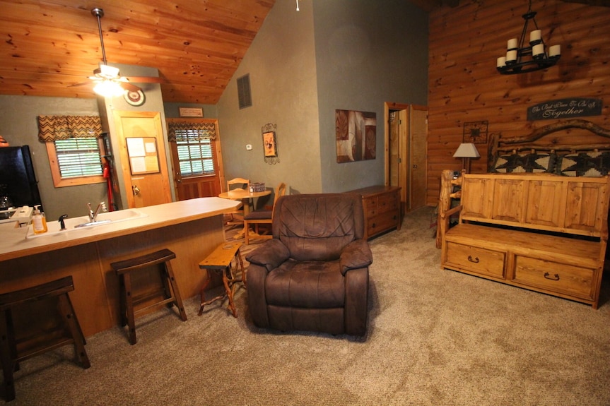 Log Cabin 2 Piscinas, Arbolado, Aislado, Jacuzzi, Wifi, Senderos Naturales, A 1 Milla De Sdc - Table Rock Lake