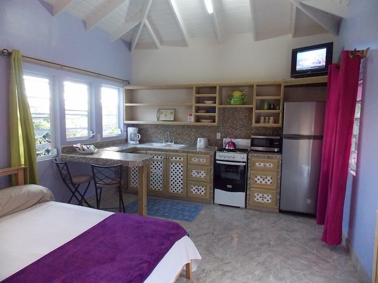 Pinkshack Studio Cottage In Jungle Themed Patio Garden - Antigua and Barbuda