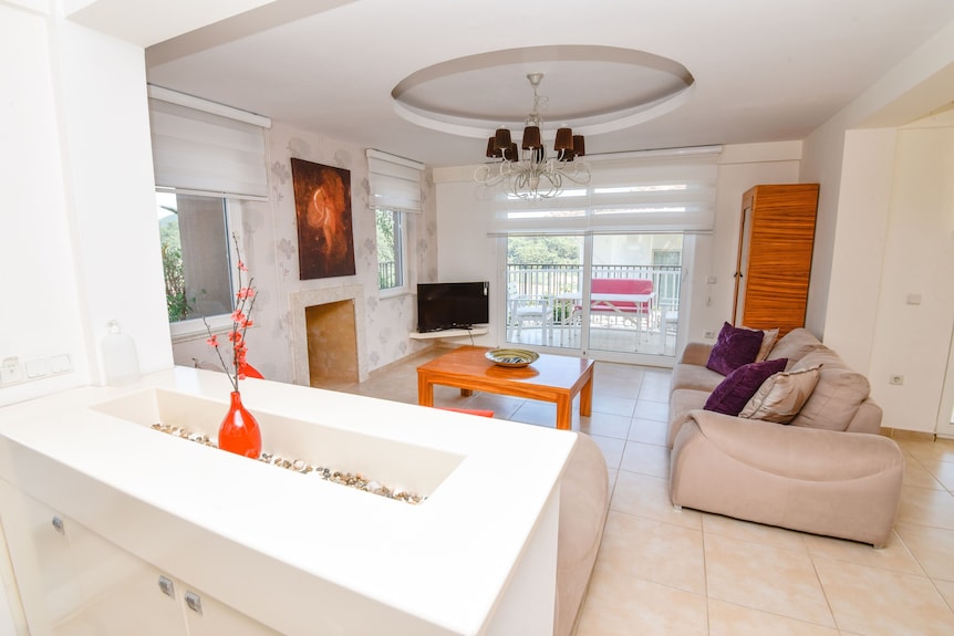 Belle Villa Avec Piscine Et Vue Imprenable Privés, Propices à La Marche à Sarigerme - Sarıgerme