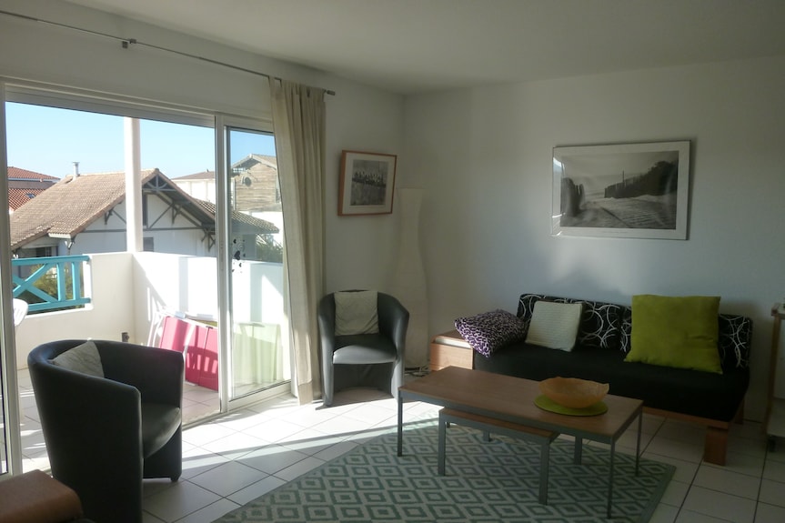 Mimizan Plage : Appartement 50 M De La Plage - Terrasse Sud- Internet Wifi - Mimizan Plage